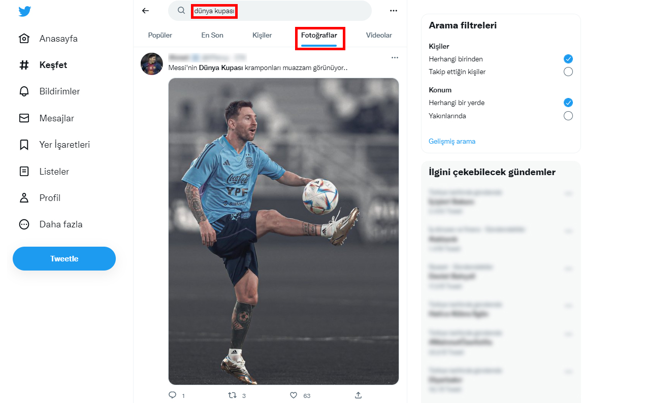 Twitter Fotoğraf ve Resim Arama: Nasıl Yapılır? - Takiye.com