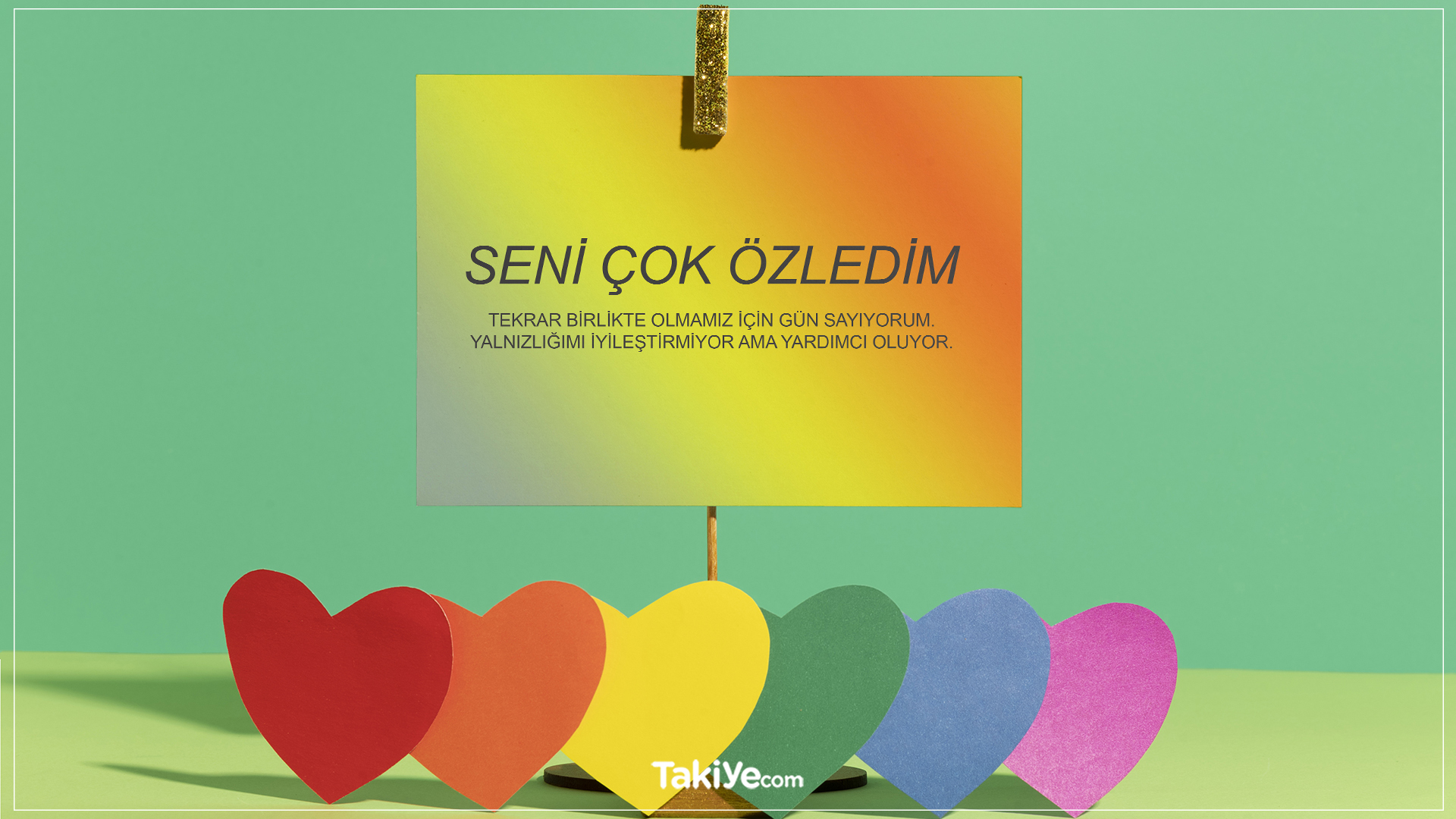 Erkeğe, Kıza, Sevgiliye Seni Çok Özledim Sözleri - Takiye.com